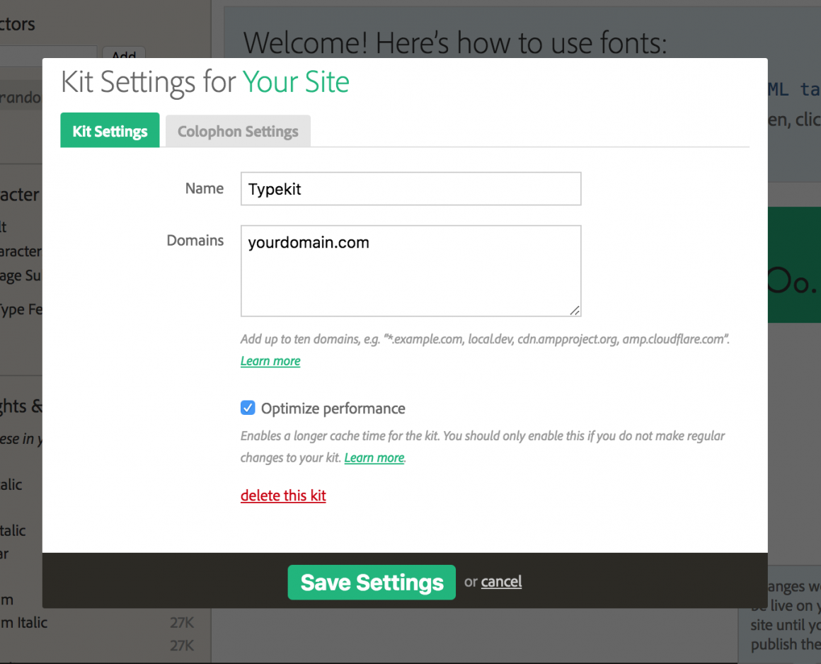 Typekit Fonts - Code Supply Co.